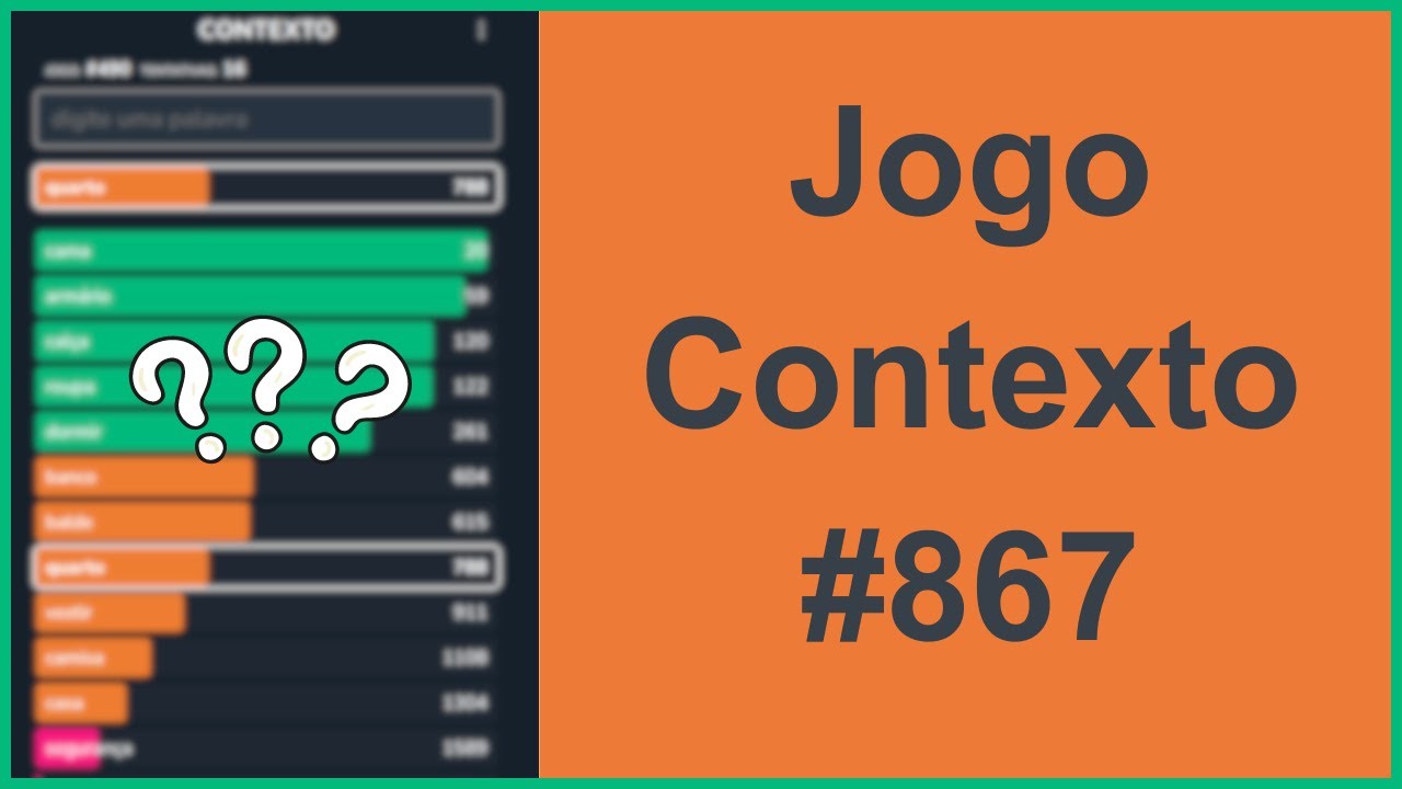 Jogo Contexto #867 - YouTube