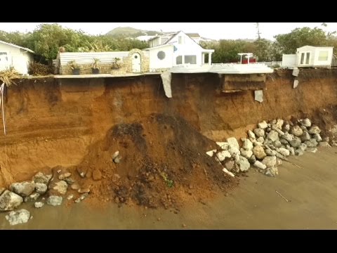 Coastal Erosion Pacifica Ca Jan 11,2017 Drone Footage - YouTube