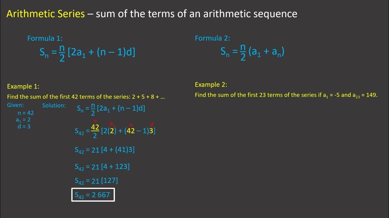 Arithmetic Series / Tagalog Tutorial - YouTube