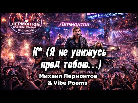 К* (Я не унижусь пред тобою…) Михаил Лермонтов & Vibe Poems 