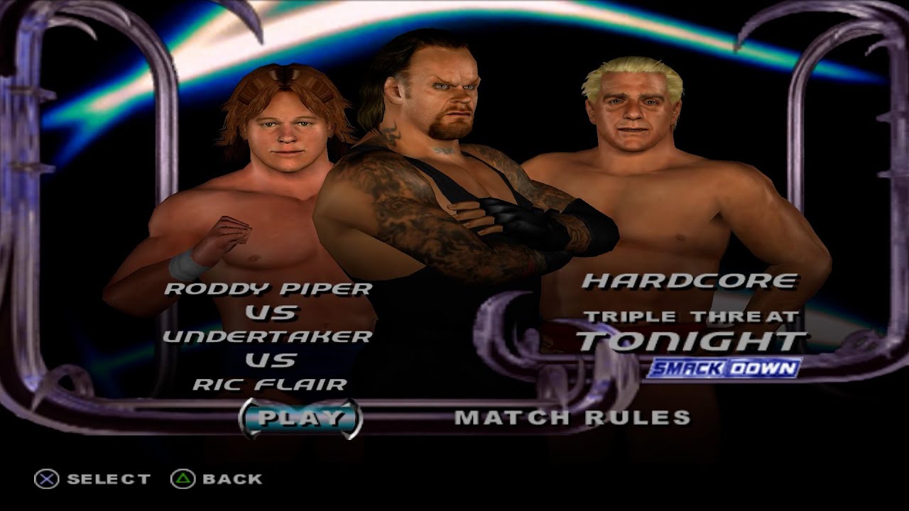 WWE SmackDown! vs. Raw - RoddyPiper,Undertaker,RicFlair (HARDCORE ...