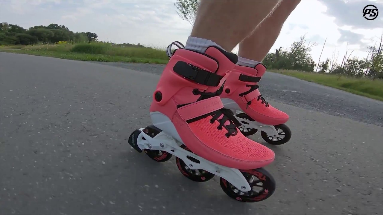 Powerslide Swell Bright Crimson 110 fitness inline skates - YouTube