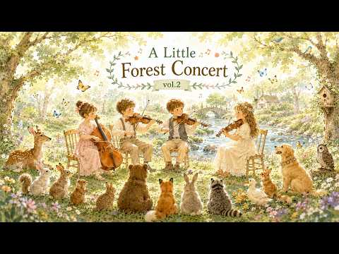 The Little Forest Concert Vol.2 | Cozy String Quartet for Reading & Relaxing | No Mid-Roll Ads