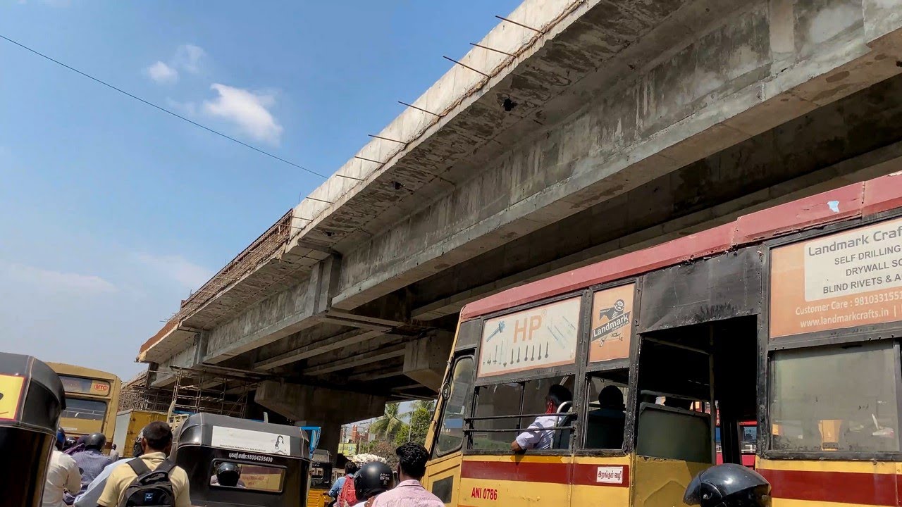 Latest update of Koyambedu - CMBT flyover | Construction status | Grade ...