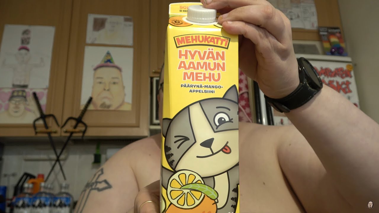 Juomatesti: Mehukatti Hyvän aamun mehu Päärynä-mango-appelsiini - YouTube
