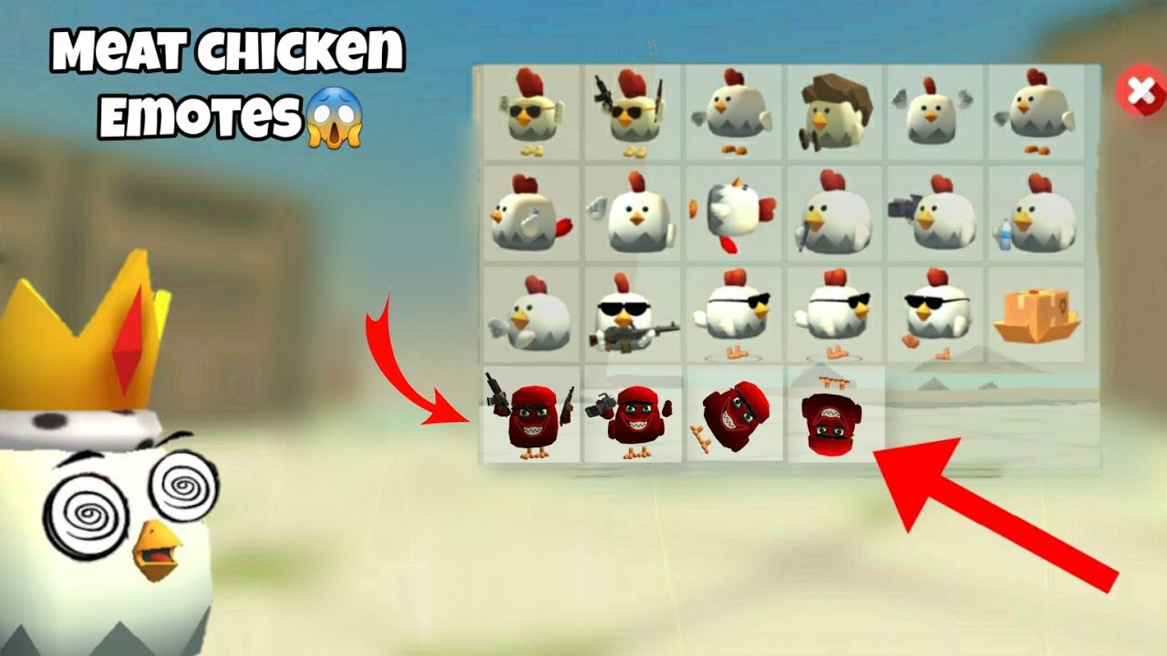 New Meat chicken emotes in chicken gun😱😱|100%REAL| - YouTube