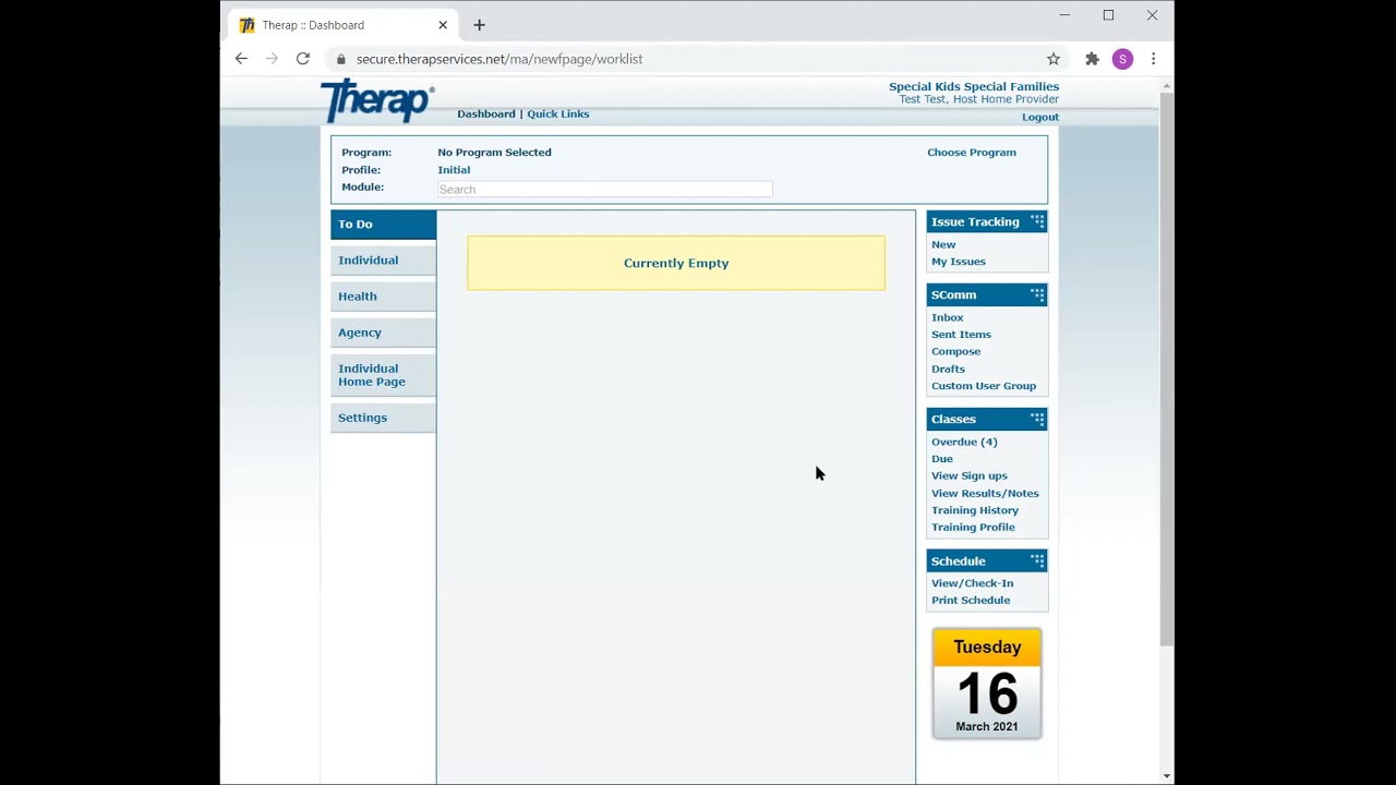 Training Logs in Therap - YouTube