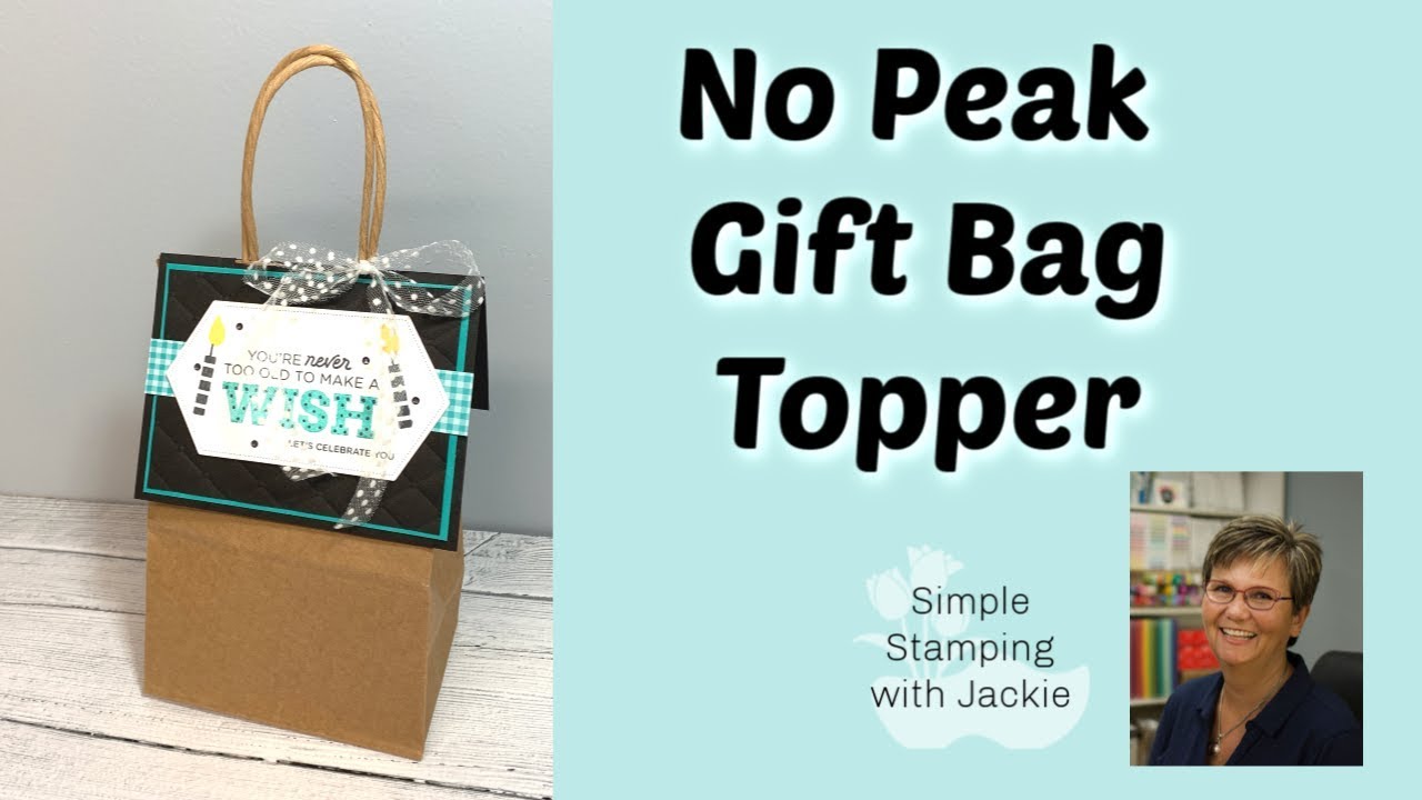 How to Make a DIY Gift Bag Topper for Birthday - YouTube