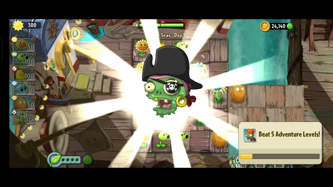 PVZ2 Pirates Seas dayvñ 5 & 6 #satisfying #games - YouTube