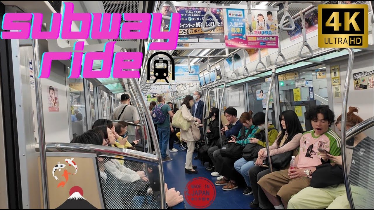 4k Subway Ride from Kamiyacho Station to Jiyugaoka Station - YouTube