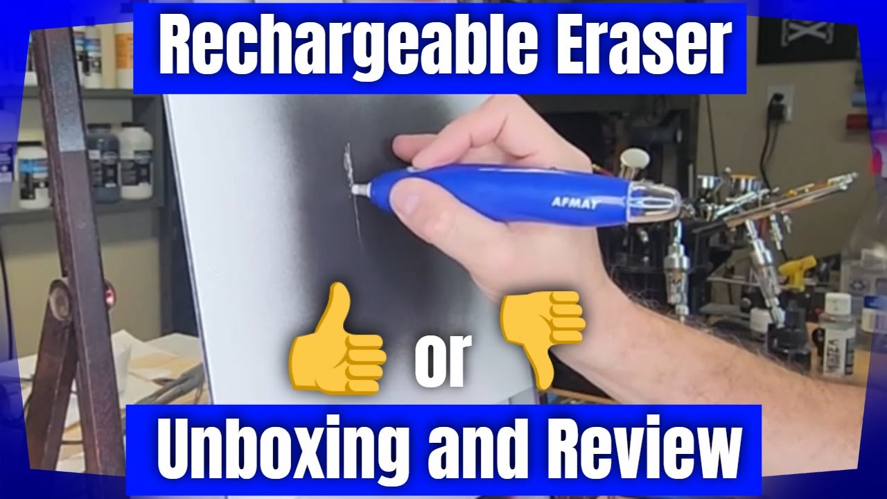 Rechargeable Electric Eraser Unboxing and Review - YouTube