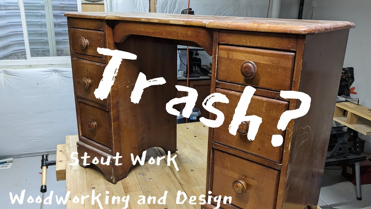 Upcycle and repurpose an old desk - YouTube