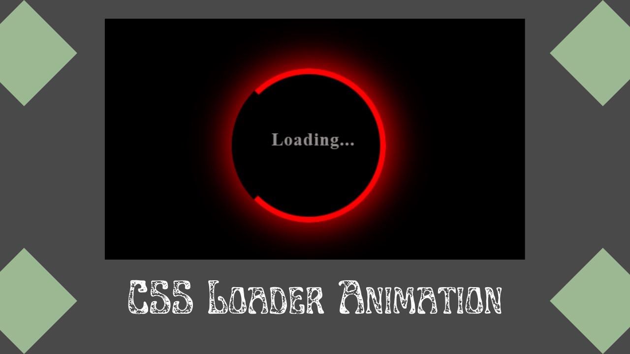 Animated loader design || loader | HTML || CSS || future exam - YouTube