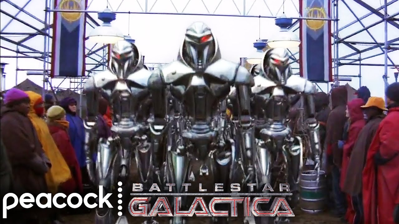 Battlestar Galactica | The Cylons Arrive on New Caprica - YouTube