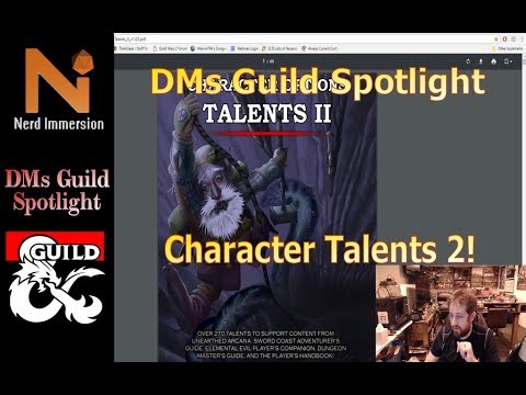 D&D 5e | DM's Guild Review-Character Options: Talents 2 | Nerd ...