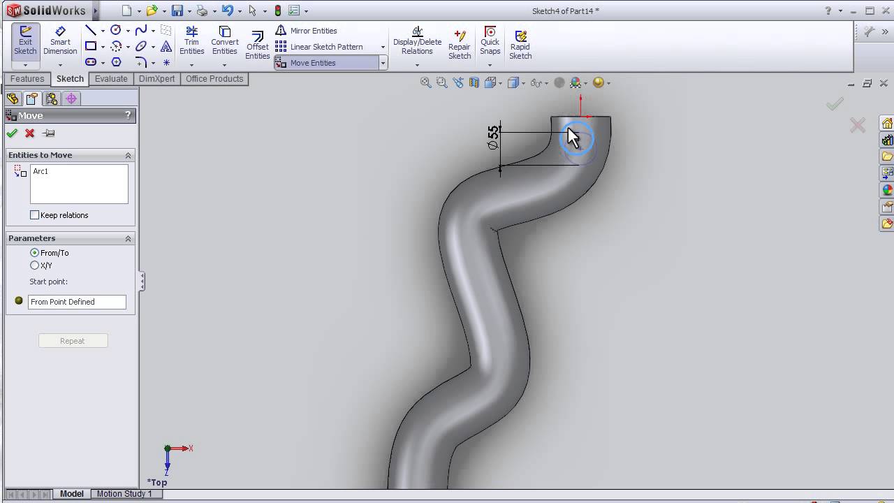 22- SolidWorks Beginner TUTORIAL: CURVE PATTERN - YouTube