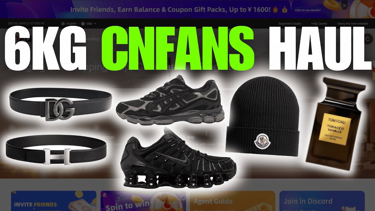 CN FANS 6KG Haul Italia + Spreadsheet (Sp5der, Moncler, Shox, Tom Ford ...