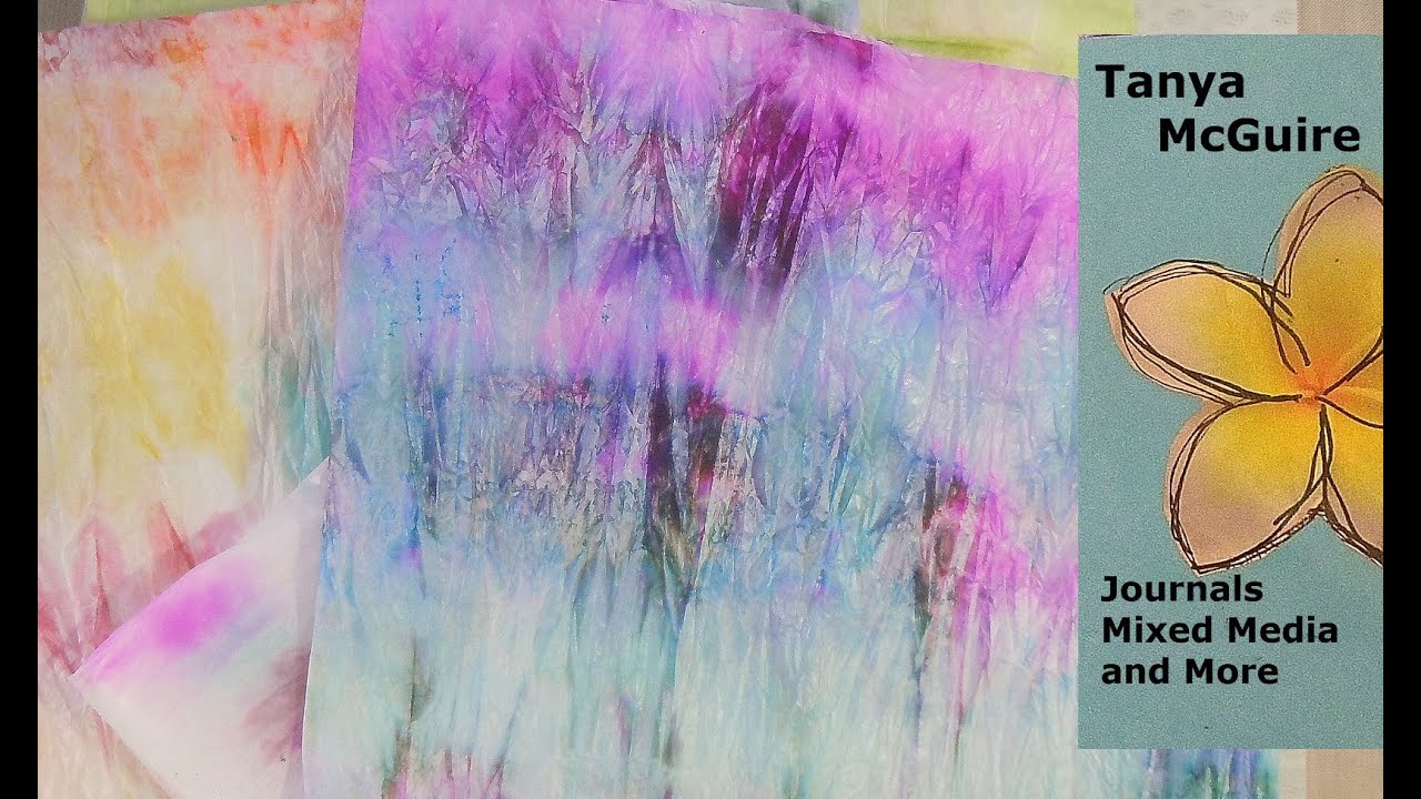 How to Make Tie Dye Tissue Paper - YouTube