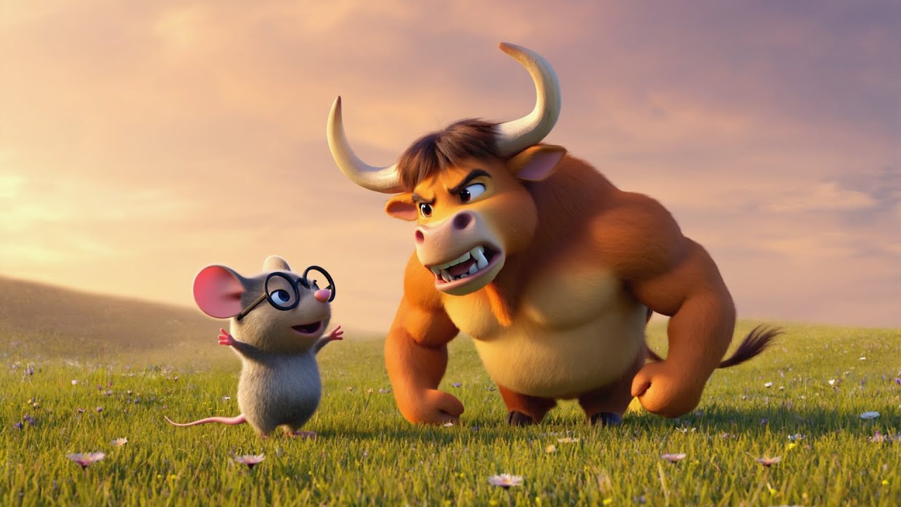 The Mouse and The Bull 🐭🐮 | Adorable Song About Being Brave! 🎵 (Nursery ...