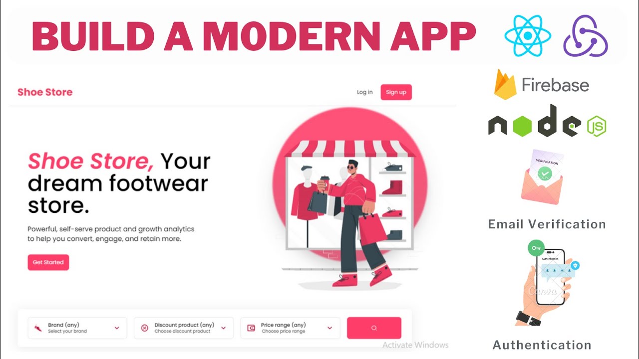 Ecommerce Web Shop Email Verification And Firebase Storage React Node And Tailwind Css Part
