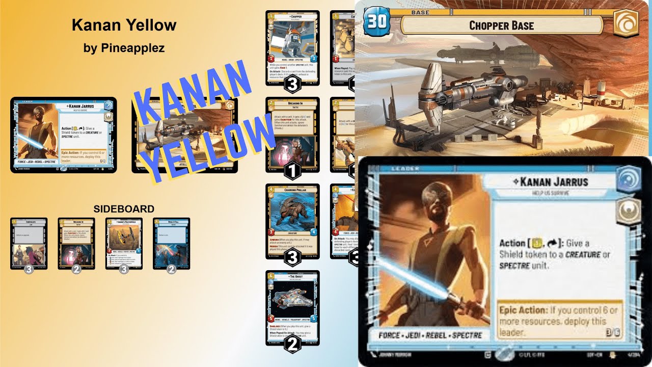 SHIELDED CREATURES l Kanan Yellow l Star Wars Unlimited - YouTube