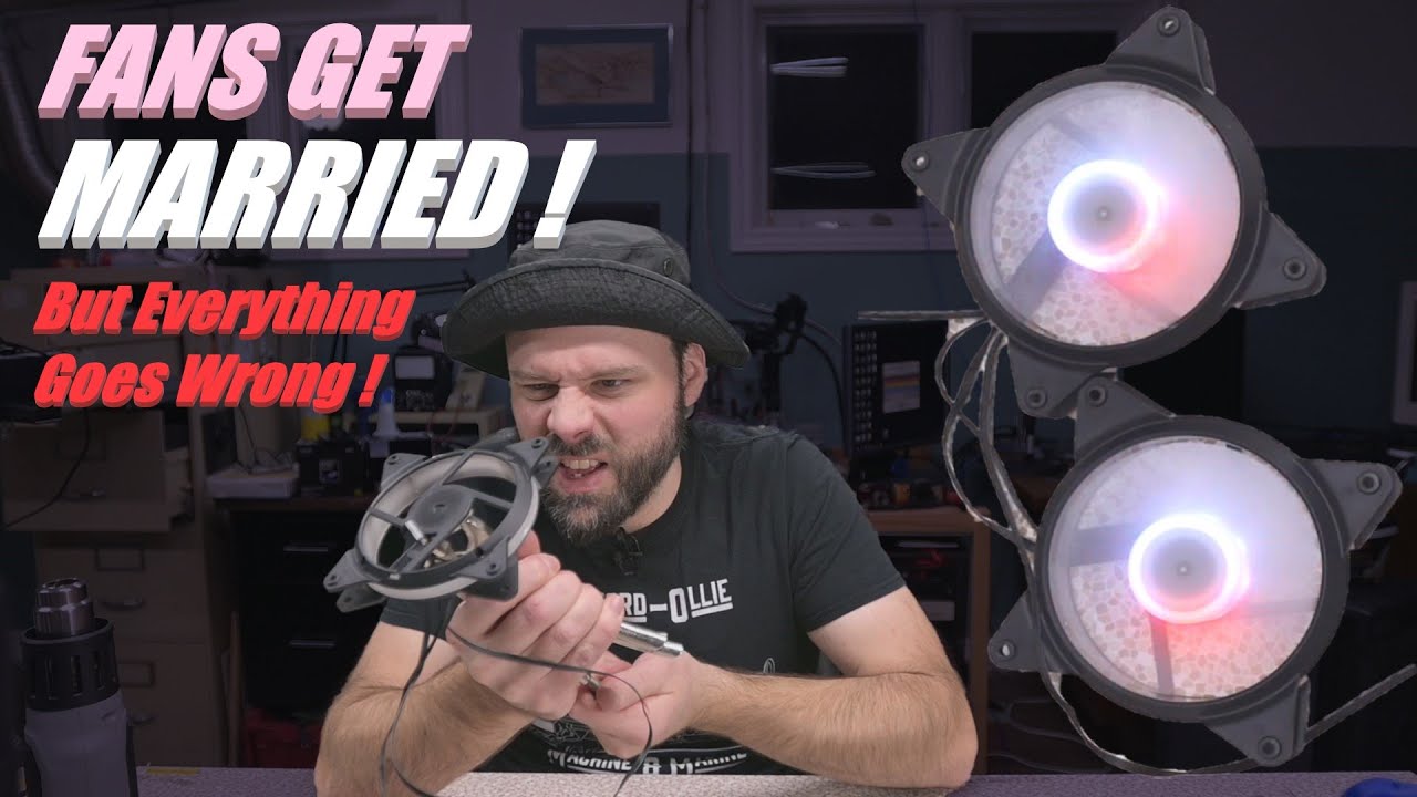 Marry Fans : The process of permanently wiring 2 fans together. - YouTube