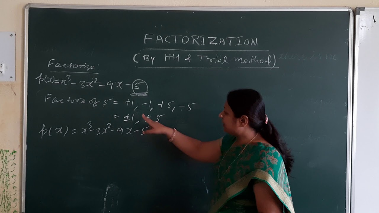 Ninja Kumari Class 9 Maths Hit & Trial Method - YouTube