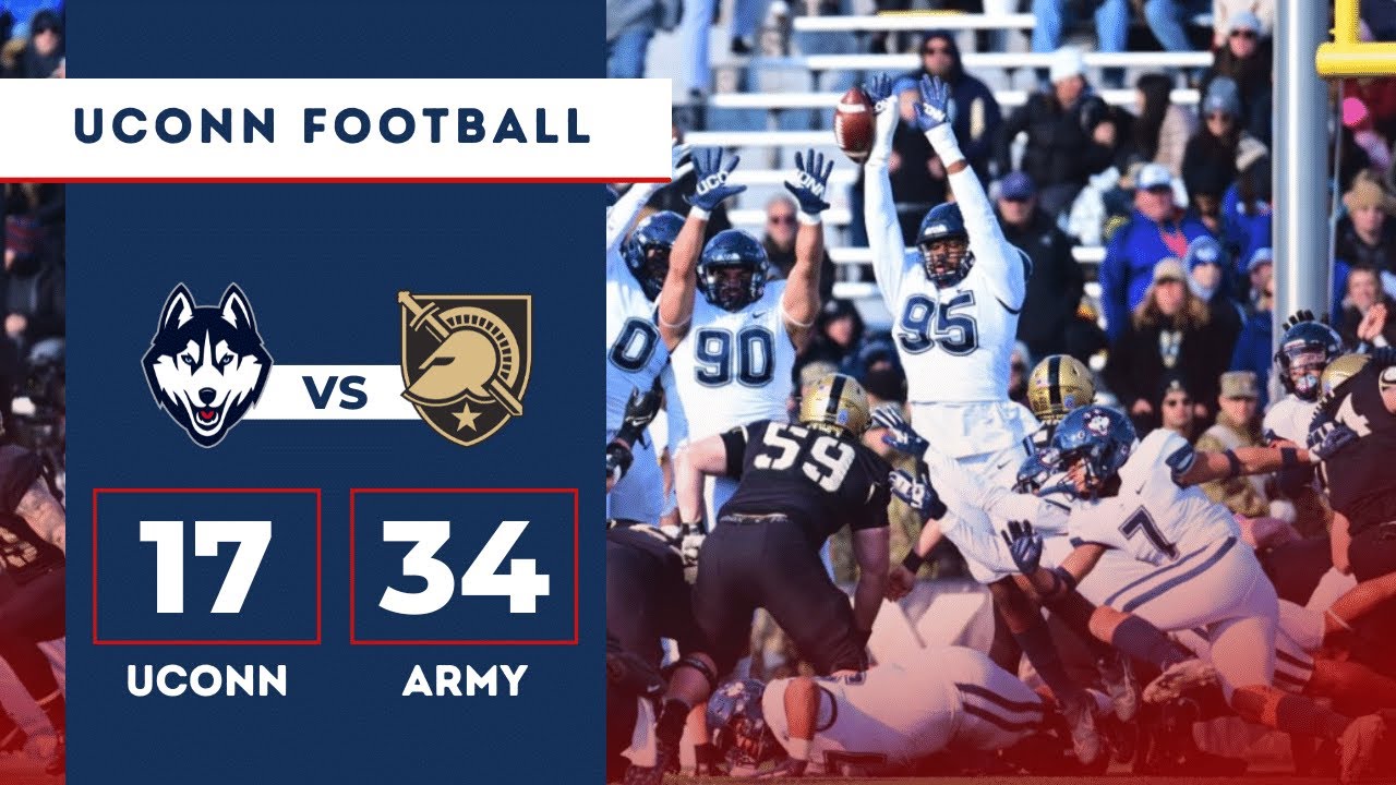 UConn Football Falls To Army Black Knights - YouTube