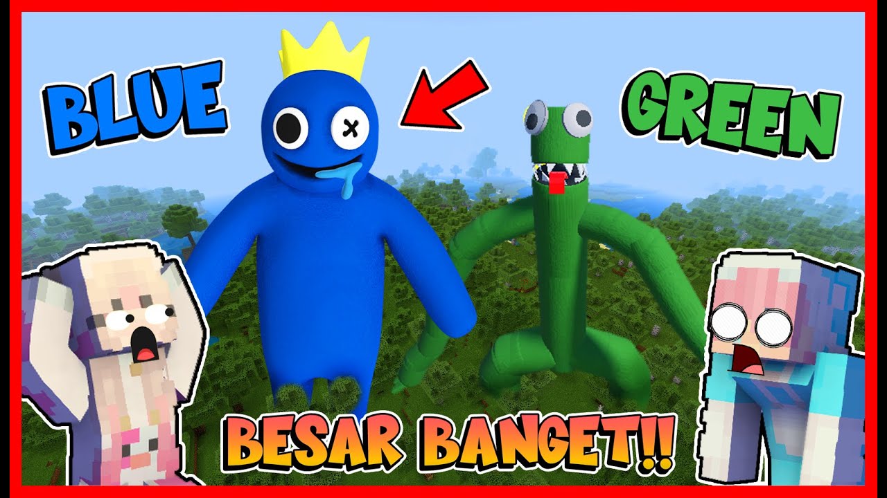 KEREN !! ATUN & MOMON BANGUN PATUNG RAINBOW FRIEND PALING BESAR di ...