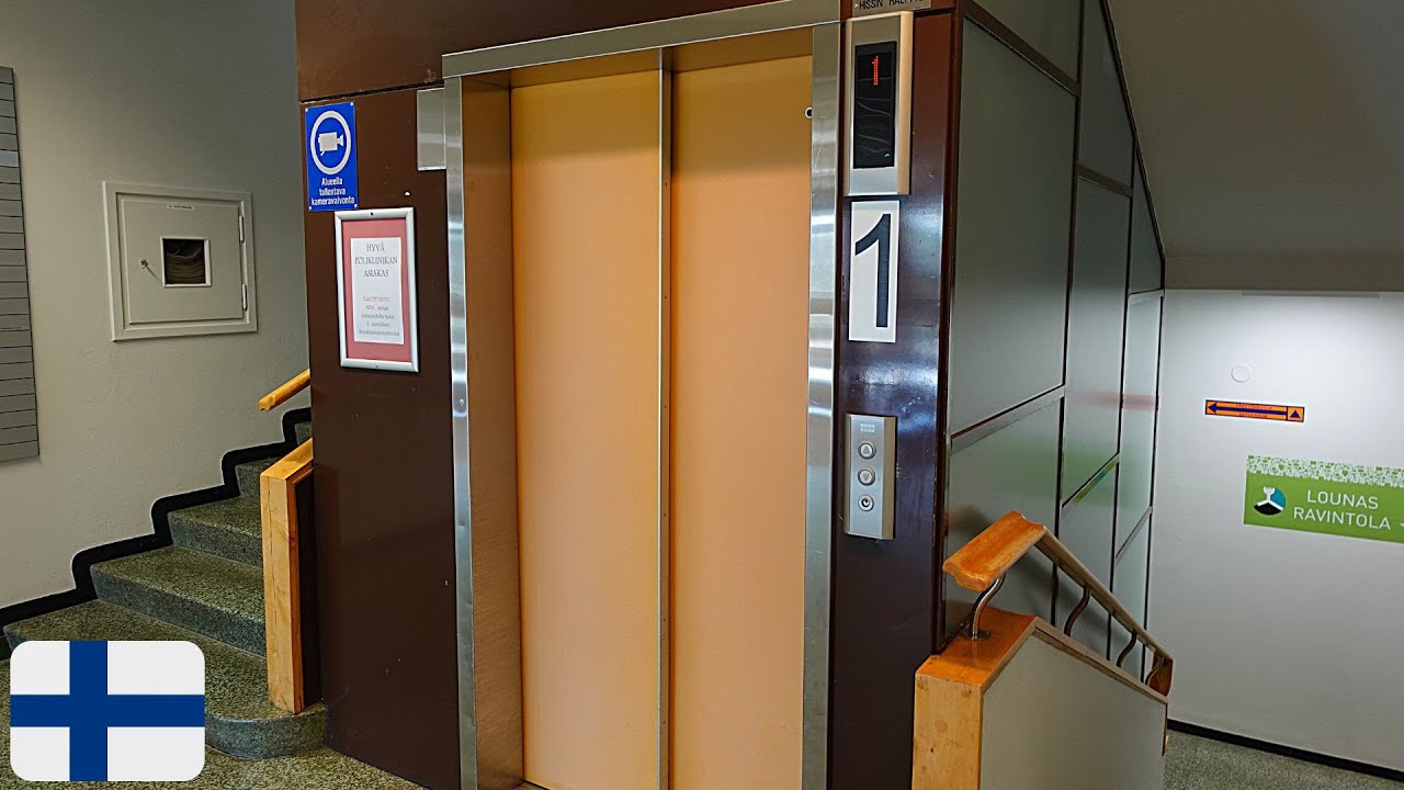 1978 KONE (mod. KSS 2009) traction elevator at TYKS Loimaa hospital ...
