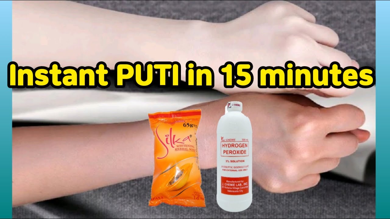 INSTANT Puti in Just 15 minutes|Hydrogen Peroxide And SILKA |Instant ...