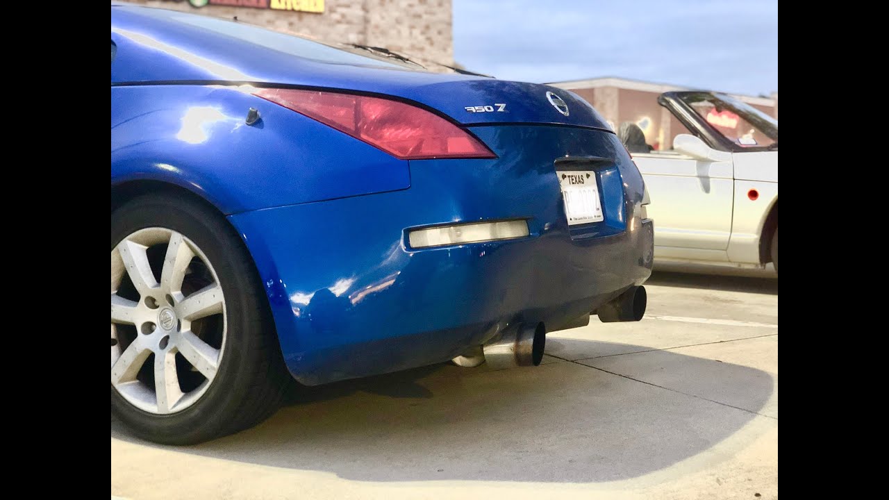 350Z Before and After Headers - YouTube