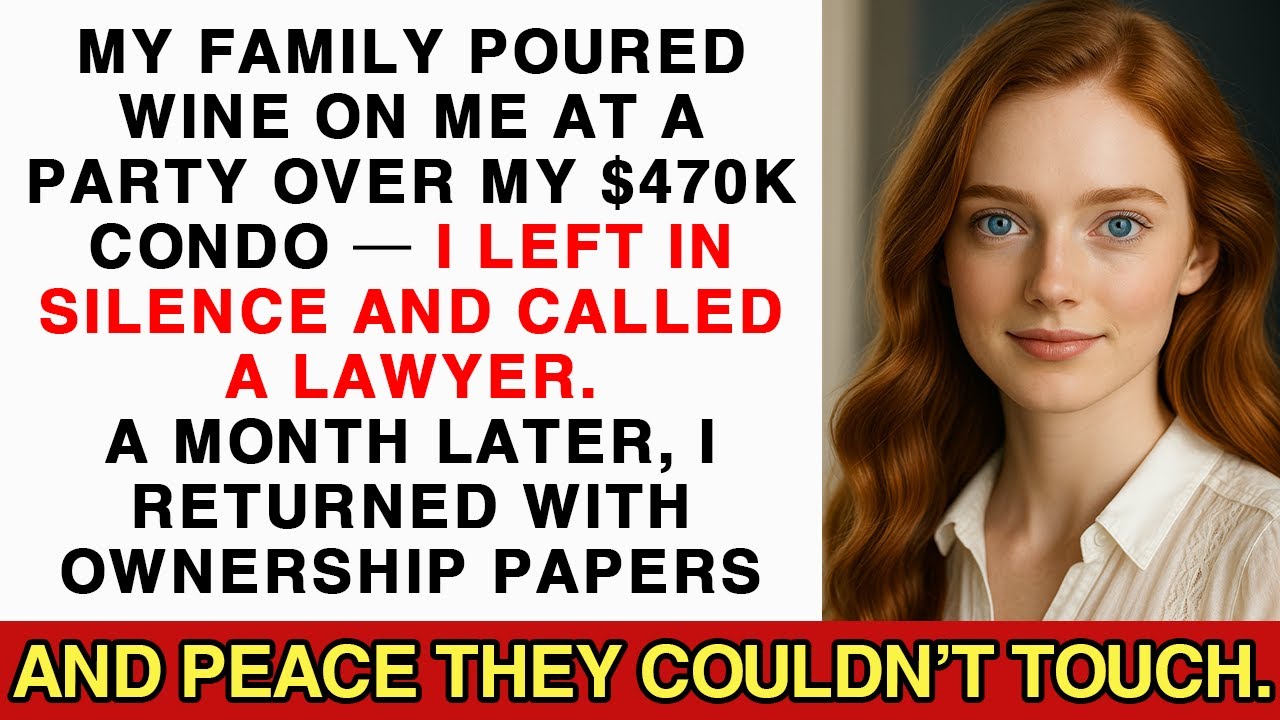My Family Poured Wine On Me at a Party Over My $470K Condo — But Only I ...