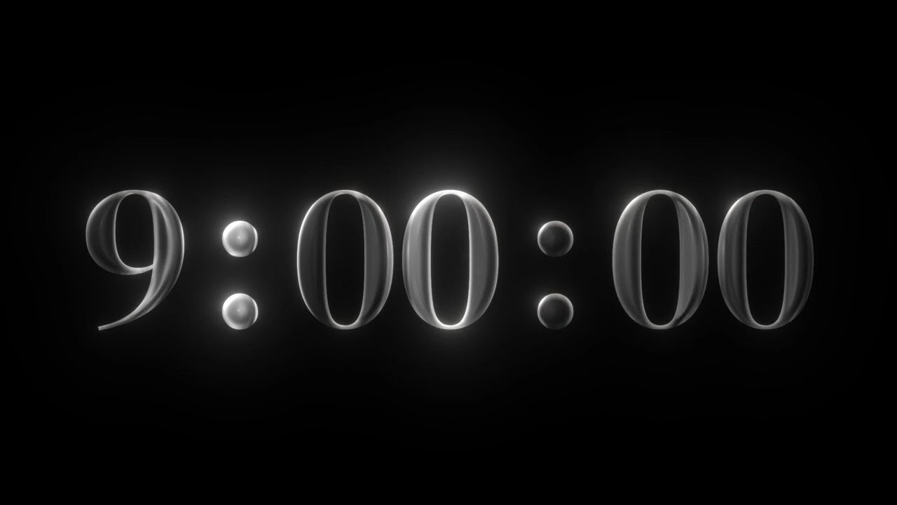 9 Hour timer | 540 minutes timer | metallic material timer - YouTube