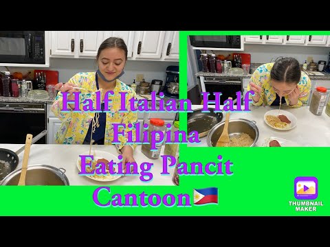 Half Italian Half Filipina 😉Love To Eat Pancit Cantoon |Maxine Arteche