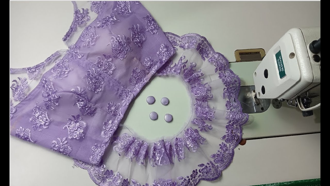 Transparent Neck Design | Transparent blouse cutting and stitching ...