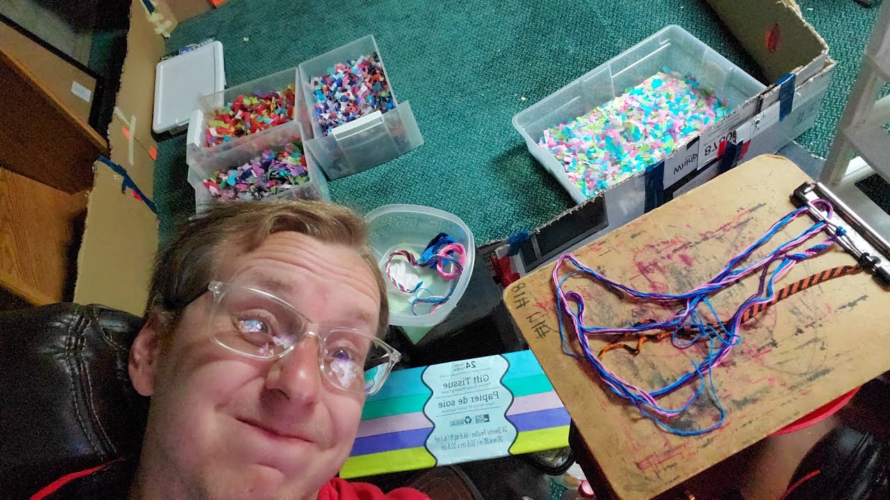 bought more tissue paper to make more confetti episode 164 - YouTube