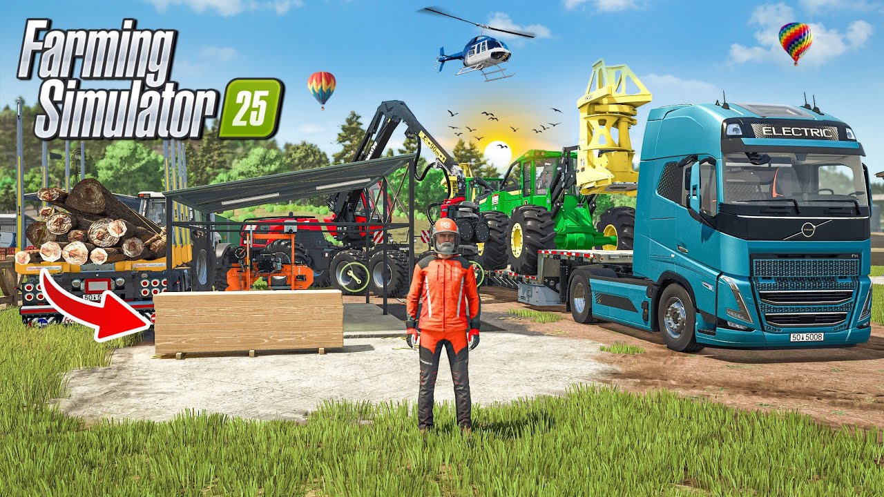 Making WOOD BEAM with FORESTRY In Fs25 | Farming Simulator 25 ...