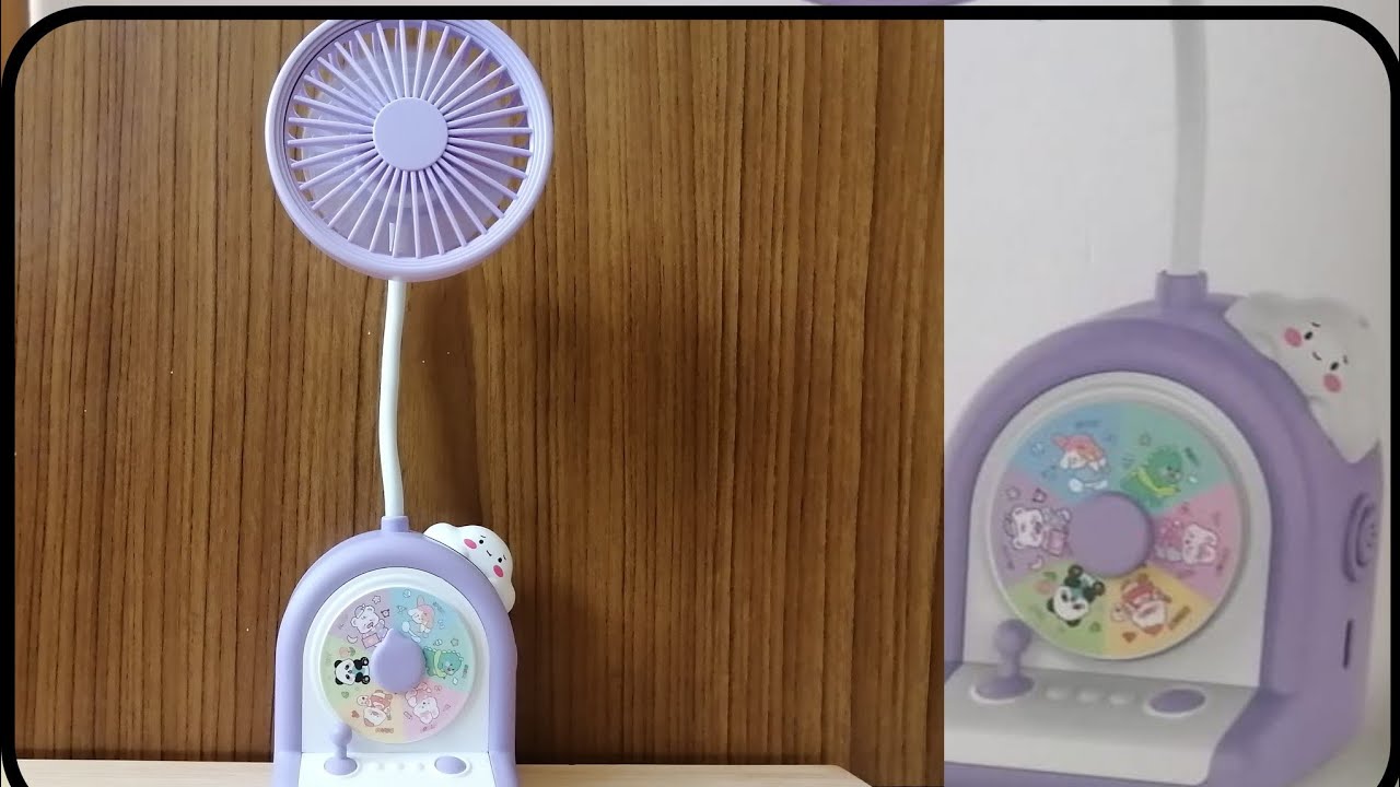Childrens Revolving Pencil Sharpener Portable Table Fan - YouTube