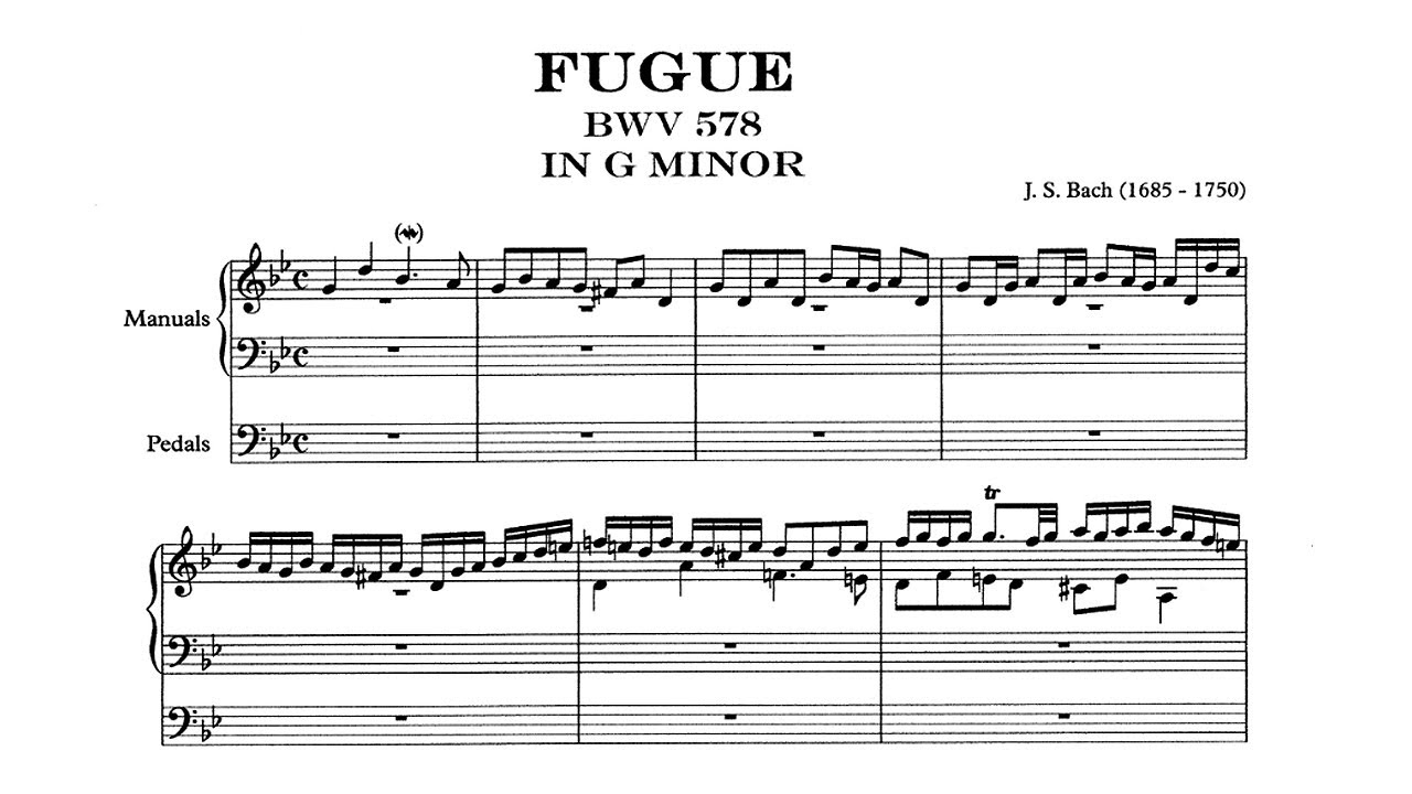 JS Bach: Fugue in G Minor BWV 578 - Michel Chapuis, 1965 - Telefunken ...