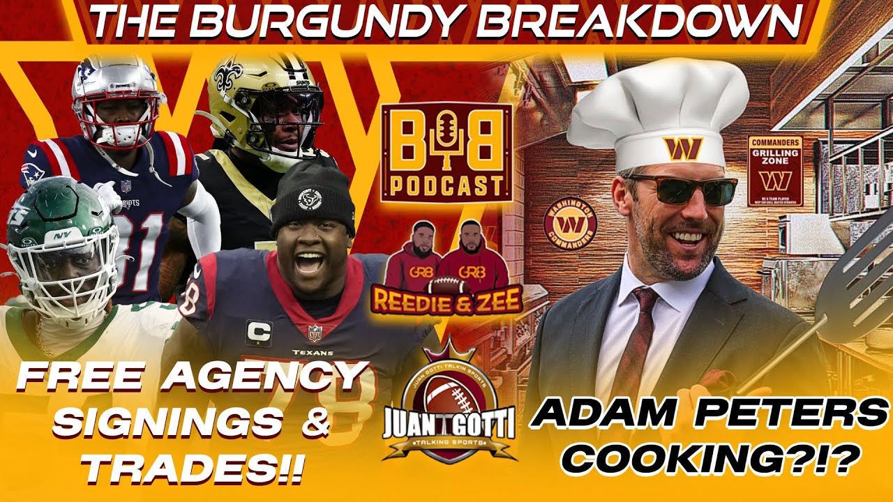 WSH COMMANDERS FREE AGENCY UPDATE NEW SIGNINGS & TRADES| THE BURGANDY ...