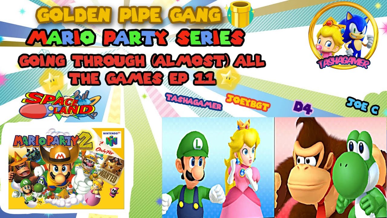 WATCH OUT FOR THE CANNON!! Mario Party Series with THE GOLDEN PIPE GANG ...