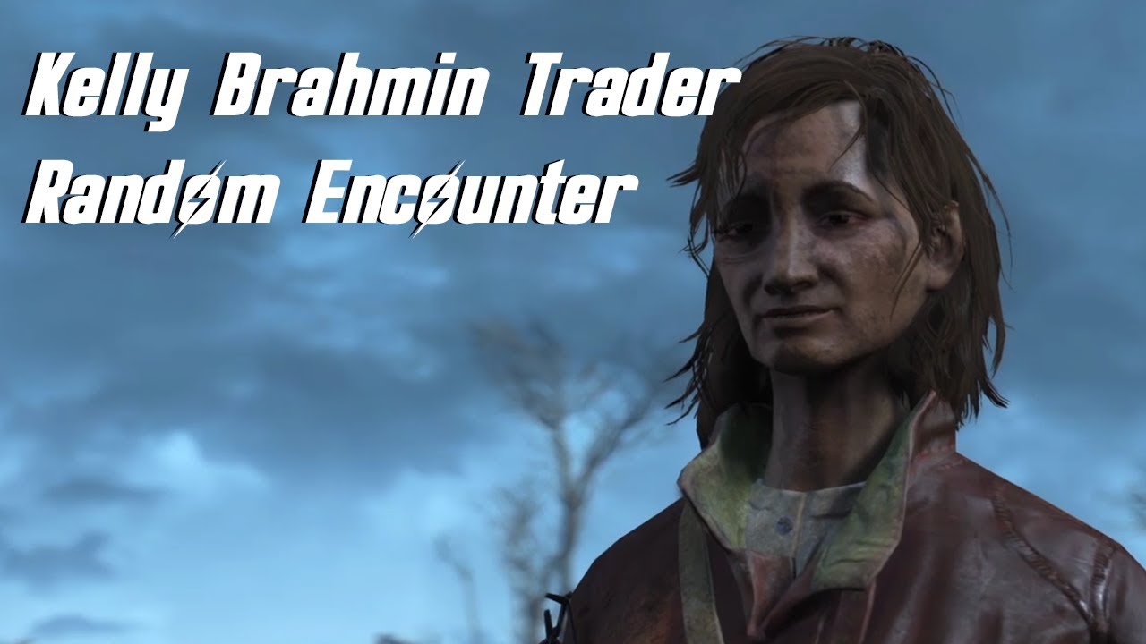 Fallout 4 - Kelly Brahmin Trader (Random Encounter) - YouTube