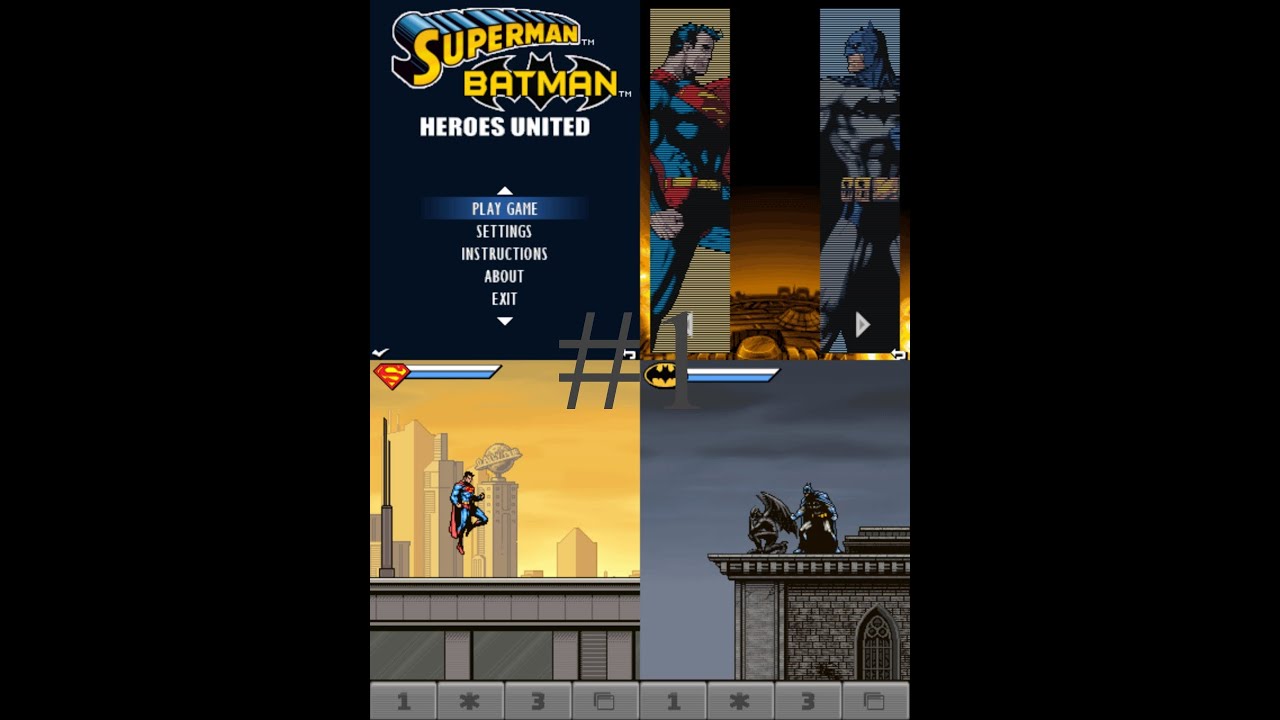 Superman/Batman Heroes United (Java) Walkthrough #1 - YouTube