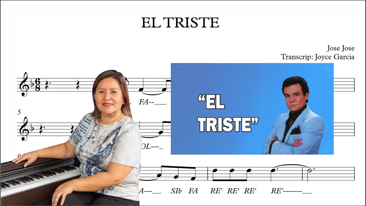 🎻🎶🎹 El Triste - JOSE JOSE - Partitura - YouTube
