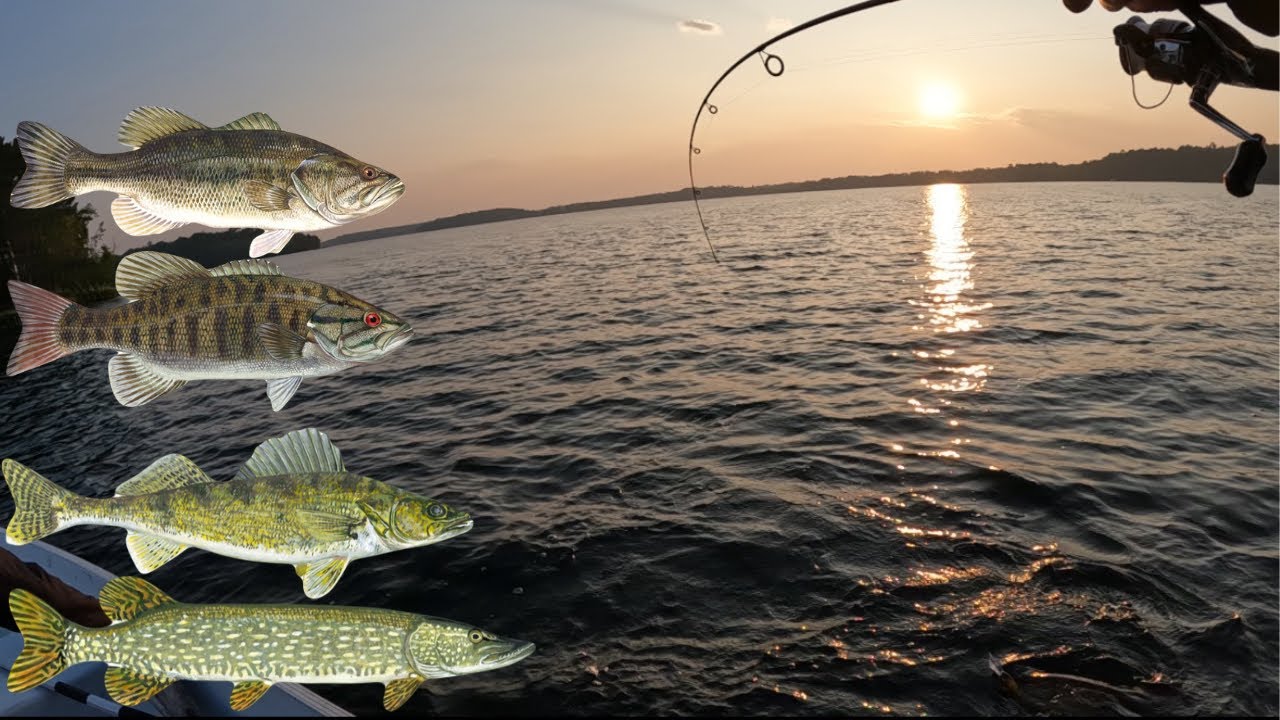 Fishing A Deep Clear Northwoods Lake For Anything That Bites!! - YouTube