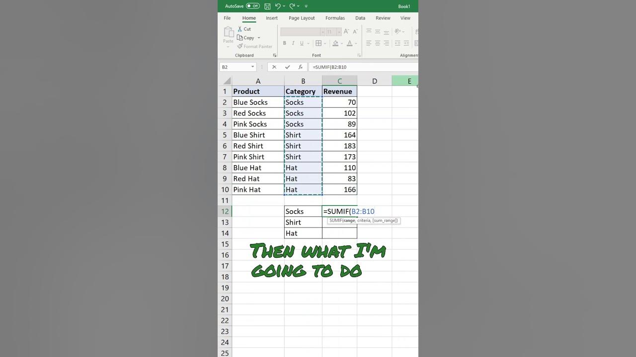 How to Use SUMIF Function in Excel - YouTube