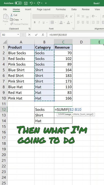 How to Use SUMIF Function in Excel - YouTube
