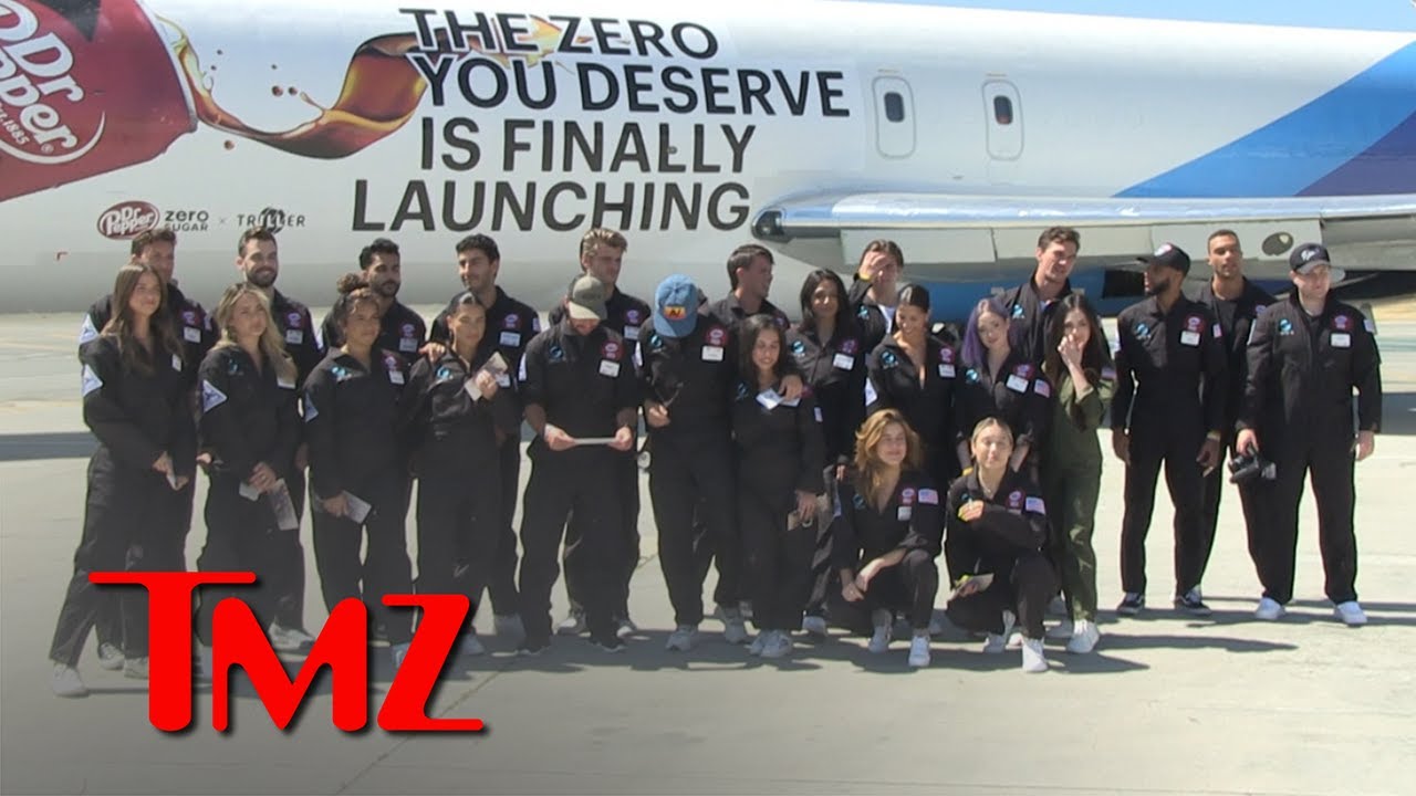 The Entire Zero G Flight Crew Takes A Picture, Boards The Plane | TMZ ...