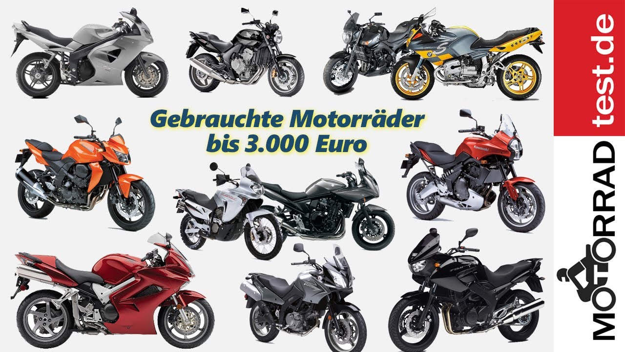Die besten Gebraucht-Motorräder bis 3.000 Euro - YouTube